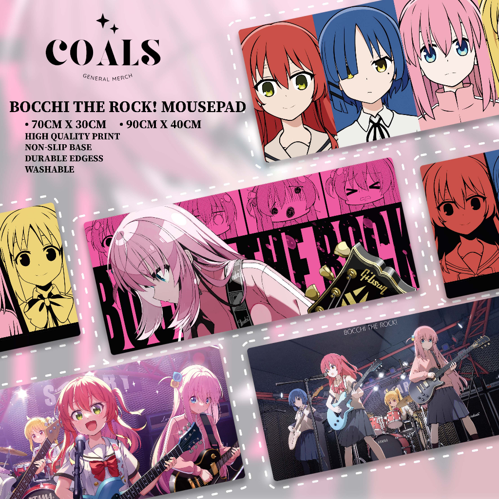 BOCCHI THE ROCK! | Extended Mousepad | Large Gaming Deskmat | Shopee ...