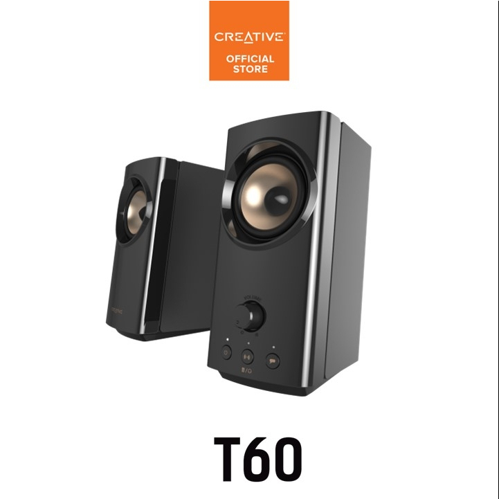 Creative 2.0 Compact Hi-Fi Desktop Speakers With Clear Dialog And ...