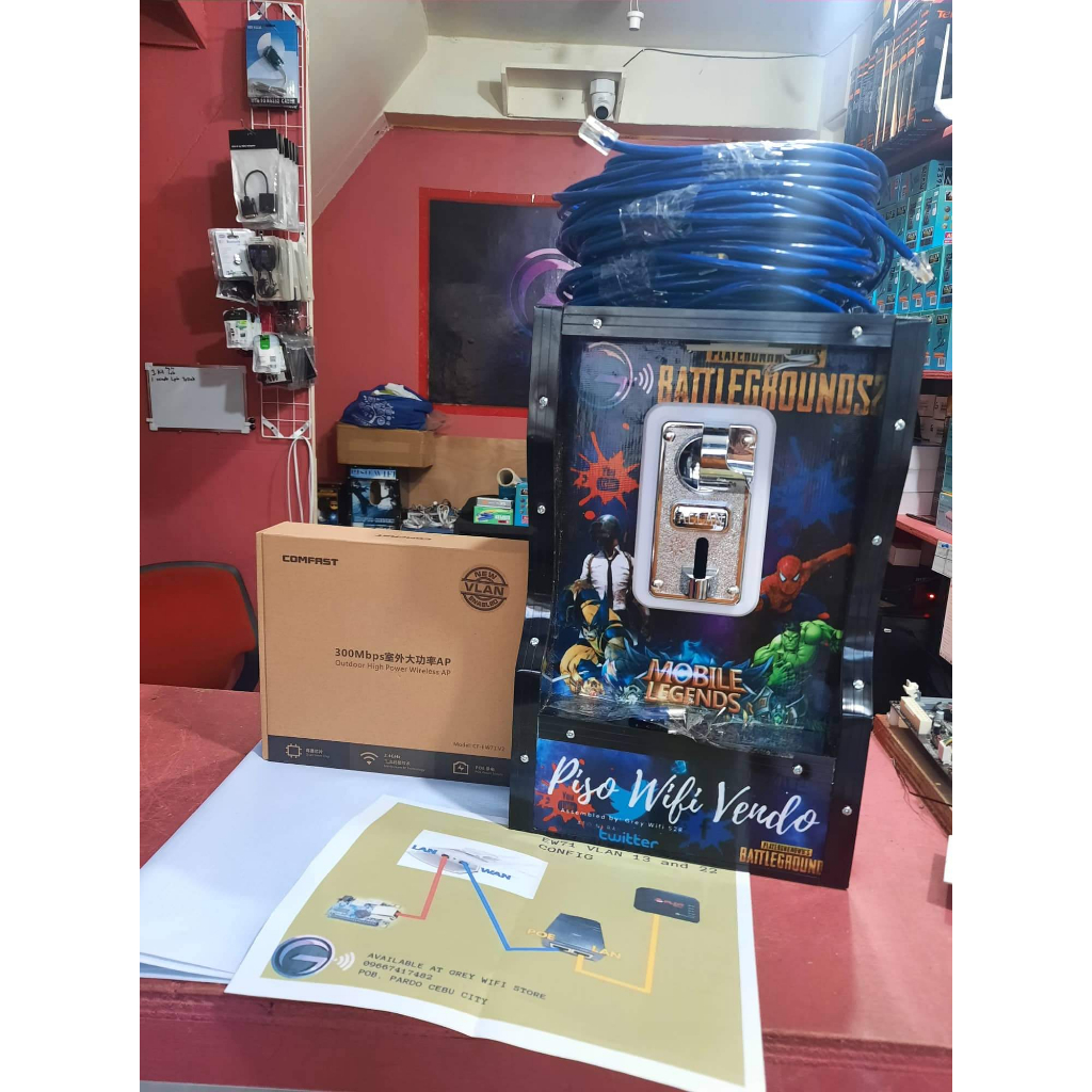 PISO WIFI INTERNET VENDO WITH COMFAST EW71 VLAN SETUP | Shopee Philippines