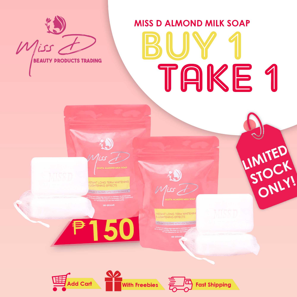 MISS D ALMOND MILK SOAP B1T1 | Shopee Philippines