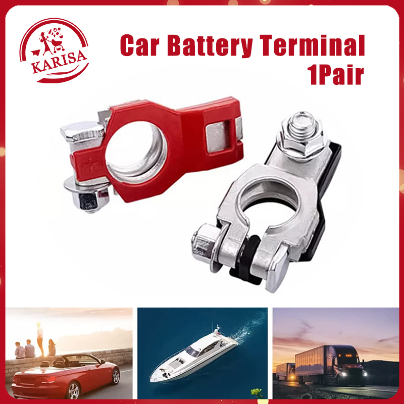 2 Pcs Car Battery Terminal Positive and Negative Car Battery Connector ...