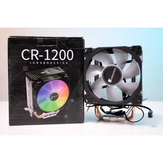 Jonsbo CR1200 Tower RGB CPU Cooler Fan 4 Heatpipes PWM 3Pin Cooling Fan ...