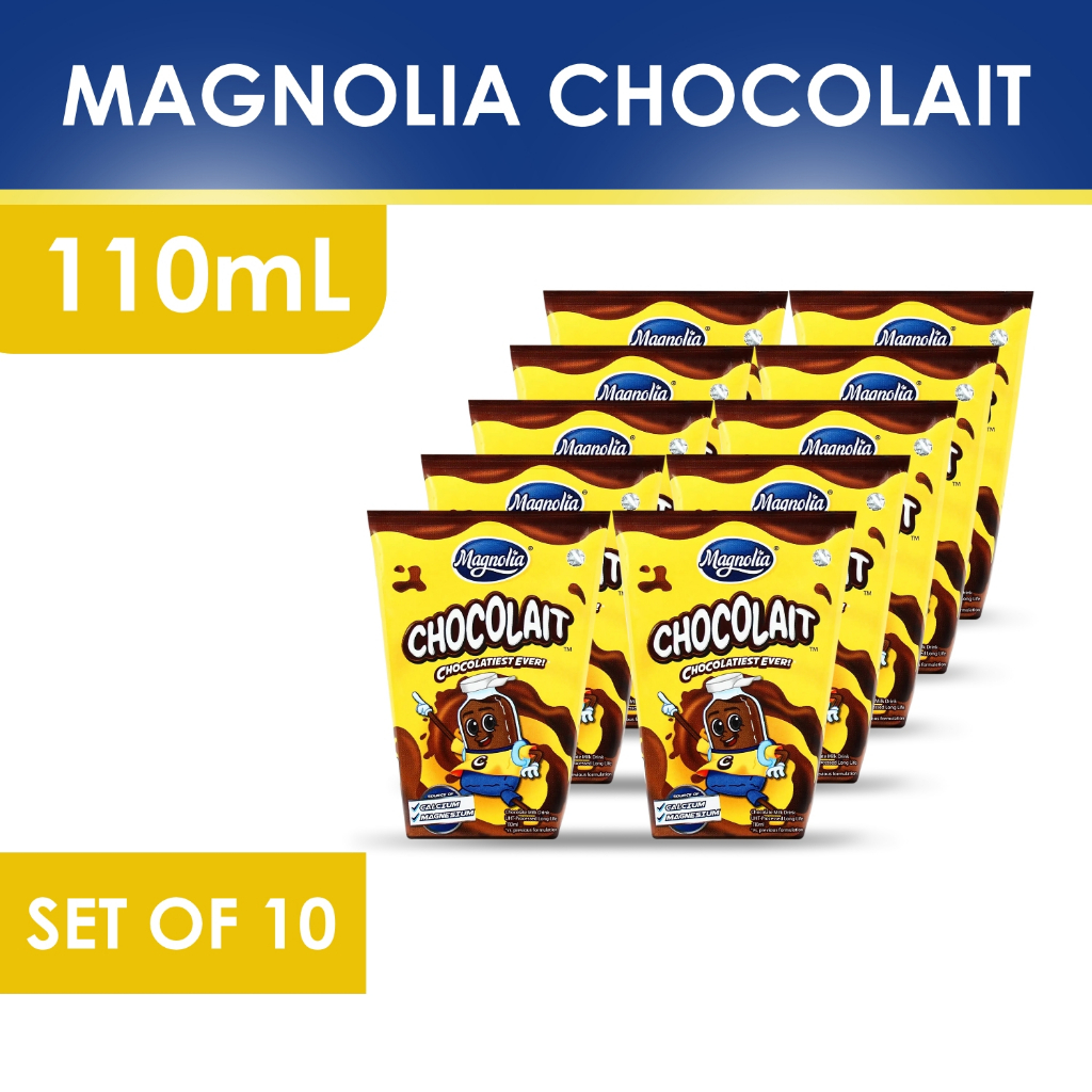 MAGNOLIA Chocolait 110ml Chocolate Flavored Milk Drink, Source of ...