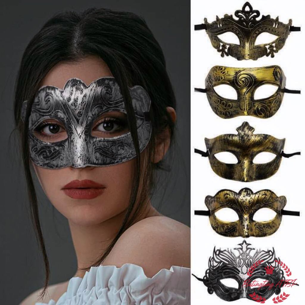 Masquerade Mask Halloween Costume Party Mask Women Men Fancy Dress ...