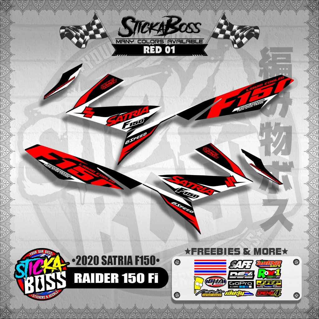 RAIDER 150 Fi DECALS ( 2020 SATRIA F150 )【WITH FREEBIES】 | Shopee ...
