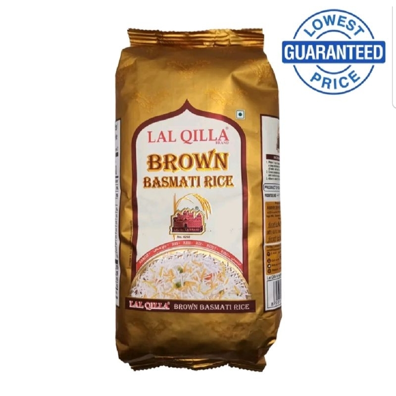 Lal Qilla Brown Basmati Rice 1kg original pack | Shopee Philippines