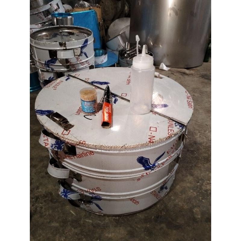 21" 3layer Round Siomai / Siopao steamer stainless quality | Shopee ...