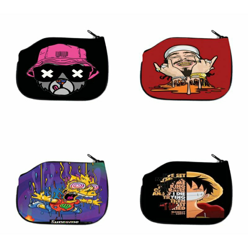 (Luffy x Bart Simpson DESIGN) Artwork Inspired Wallet | Shopee Philippines