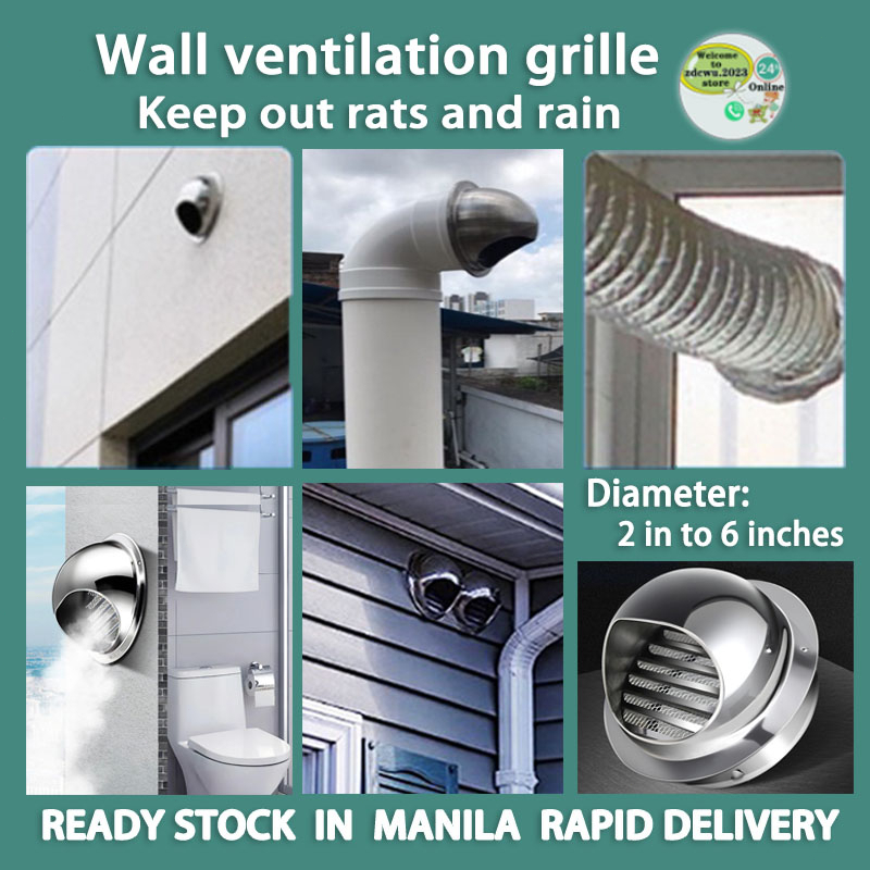 daily shipping Exhaust cover 304 stainless steel wall air outlet vent ...