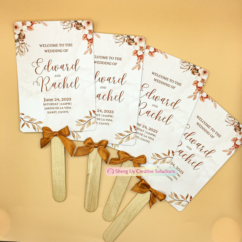 Souvenirs by Sheng Uy - Program Fans | Shopee Philippines