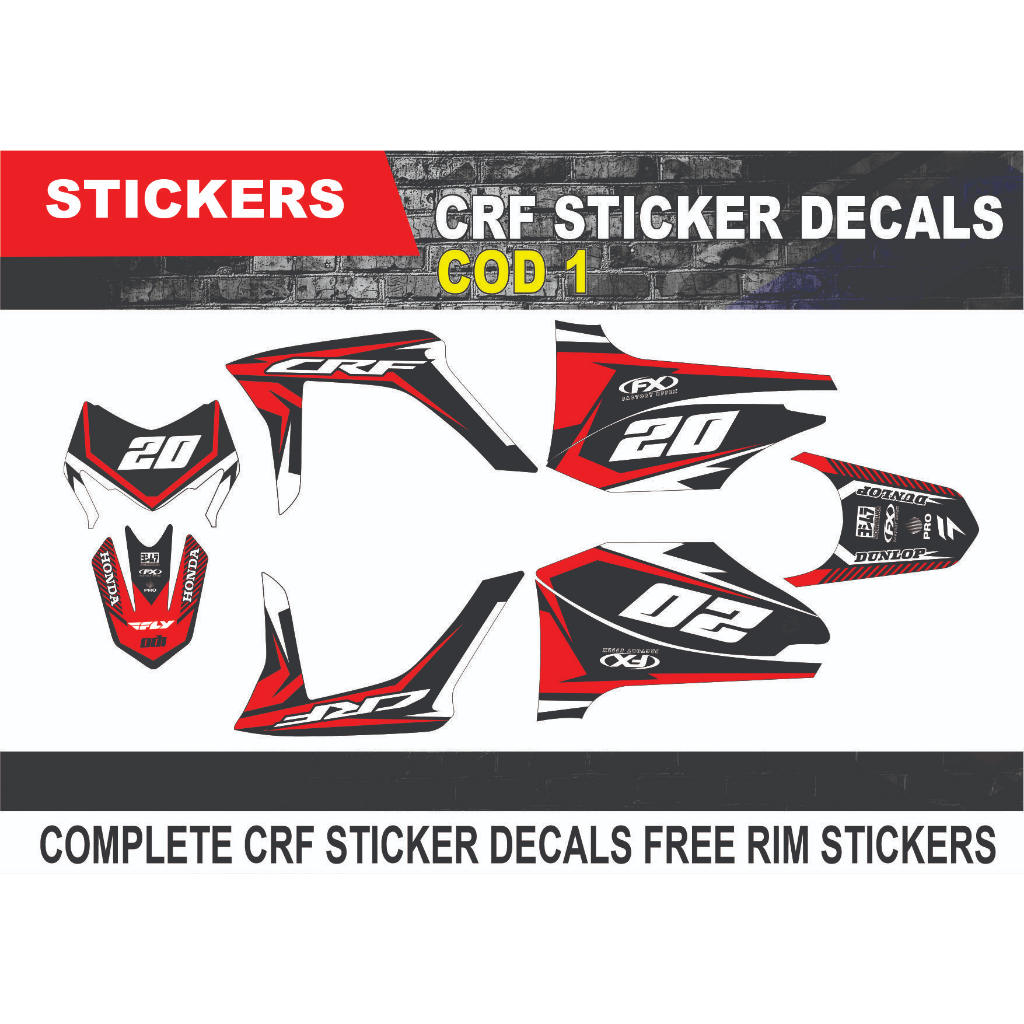 COD_1_CRF 150 L sticker Decal Kit | Shopee Philippines