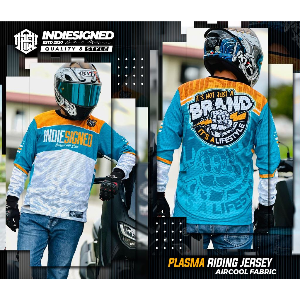 INDIESIGNED PLASMA RIDING JERSEY (AIRCOOL) | Shopee Philippines