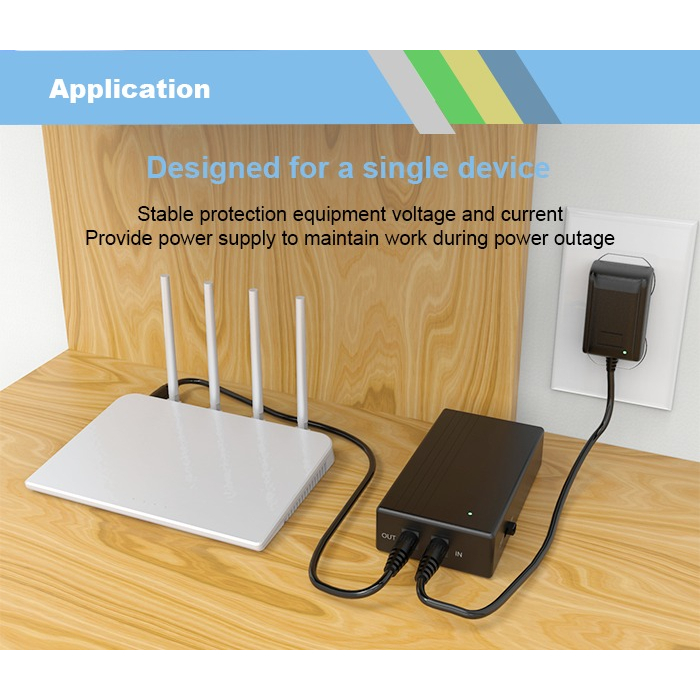 Mini UPS for WIFI Modem Router 12V 2A True Rated with Complete ...