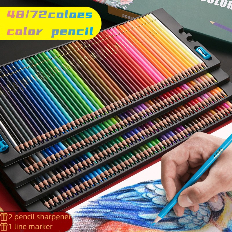 Brutfuner 48/72 Color Pencil Set Oily/Watercolor Pencil Set Artist ...