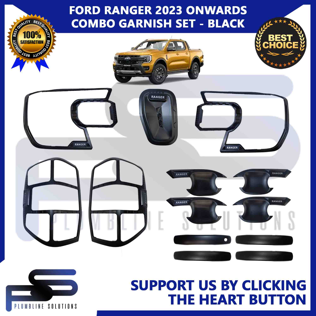 Ford Ranger Onwards Garnish Cover / Black / Combo Set / Ranger ...