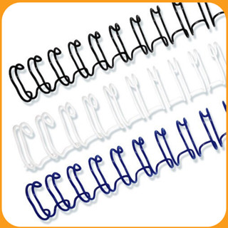 100pcs Double Loop Wire Binder Long Size 12.7mm 40 Holes 3:1 Pitch 100 ...