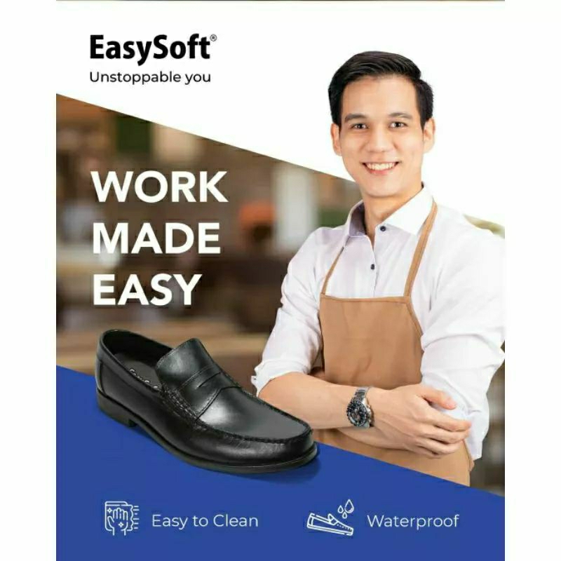 Original Easysoft shoes Atlanta Black&Deluxe for men | Shopee Philippines