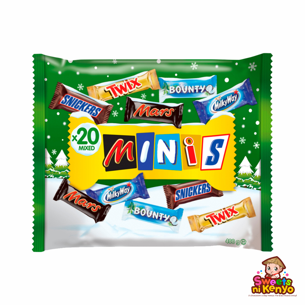 Mars MInis Mixed x 20 Pieces Assorted Mini Chocolates Pack 400g ...
