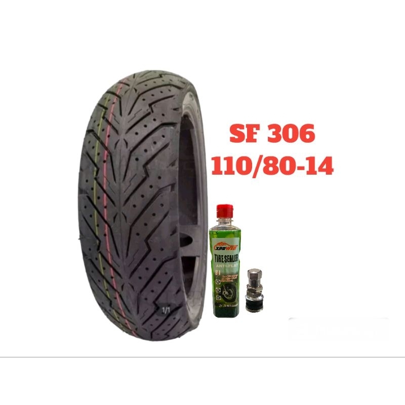 SAFEWAY TIRE FOR AEROX TIRE TUBELESS 8PLY RATING( free sealant and pito ...