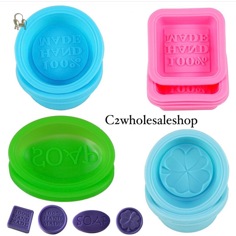 Soap Silicone Mould hand made soap molder Square Oval Round | Shopee ...