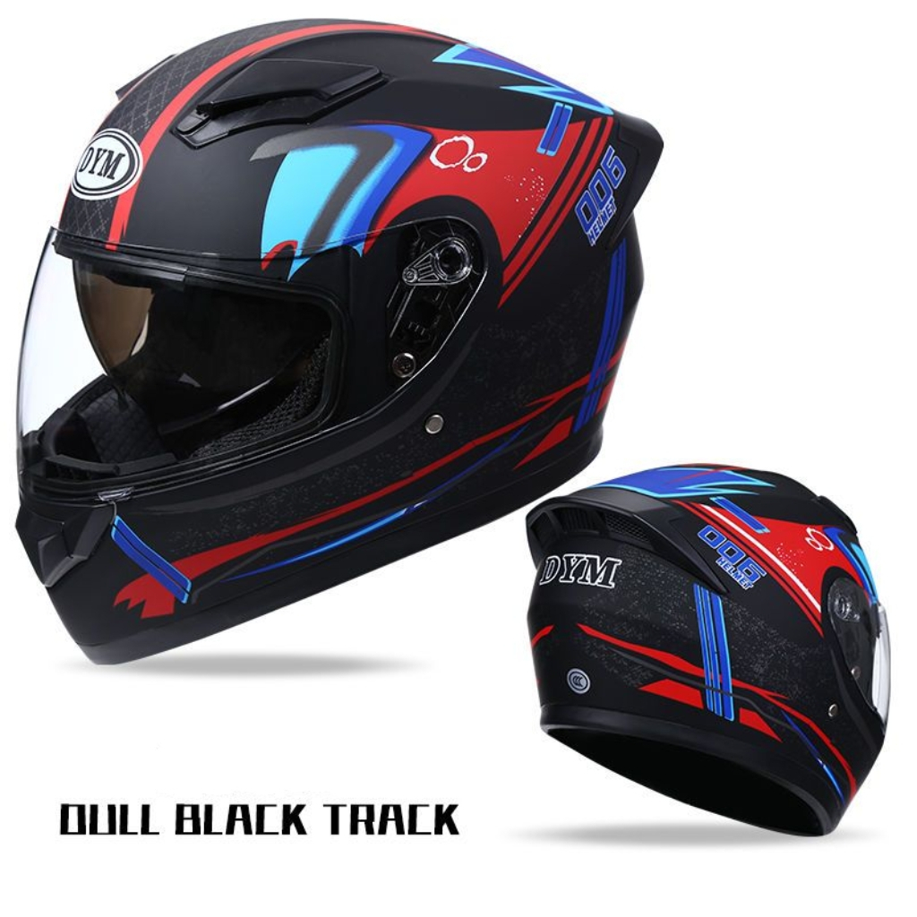 HNJ Helmets Full Face Motorcycle Helmet With Clear Visor Anti-Scratch ...