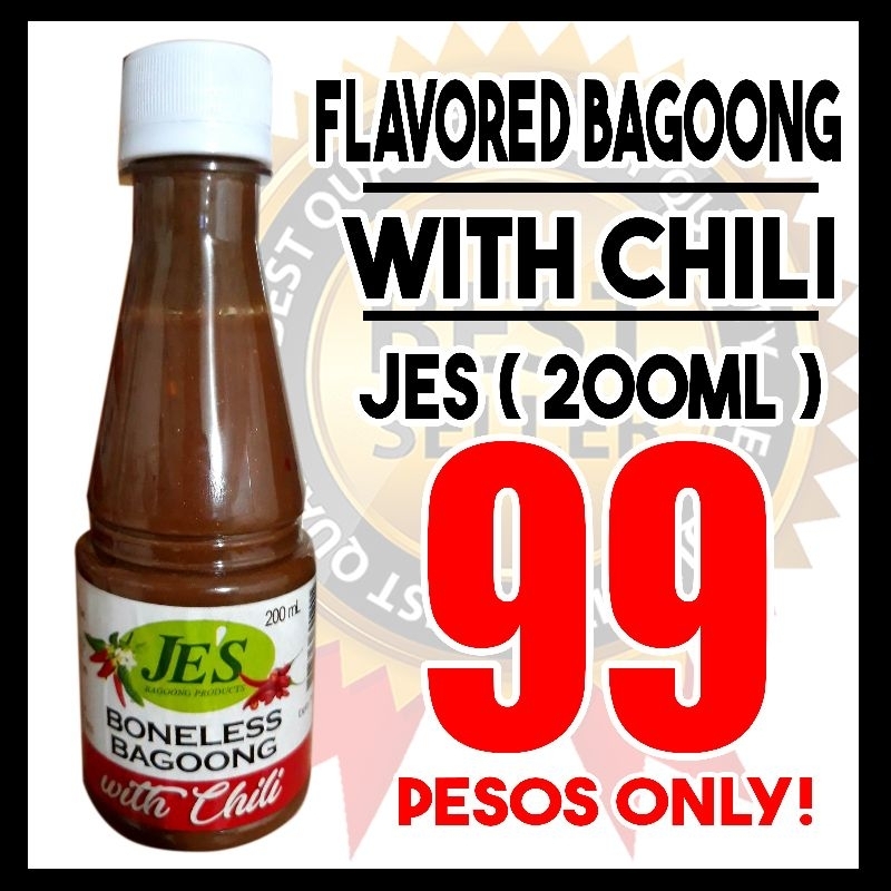 Boneless Bagoong Isda Flavored from Lingayen Pangasinan (200ML Plastic Bottle) With Chili ...