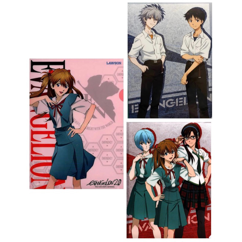 Rebuild of Evangelion A4 Anime File Folder Collectible Merch Set (Asuka ...