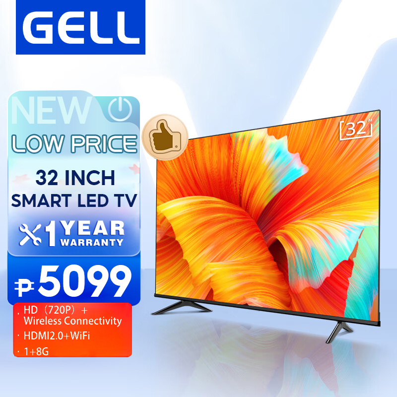 GELL Smart tv 32 inch Android 32 inch smart tv flat screen smart tv#led tv promo | Shopee ...