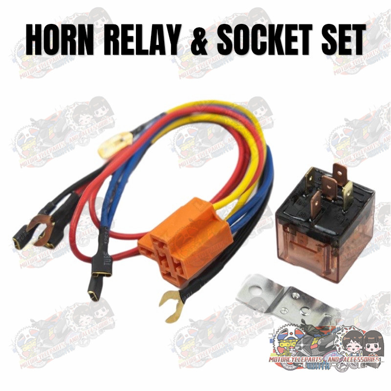 LJ Motorcycle Horn Relay Mini Driving Light Relay Transparent Socket ...
