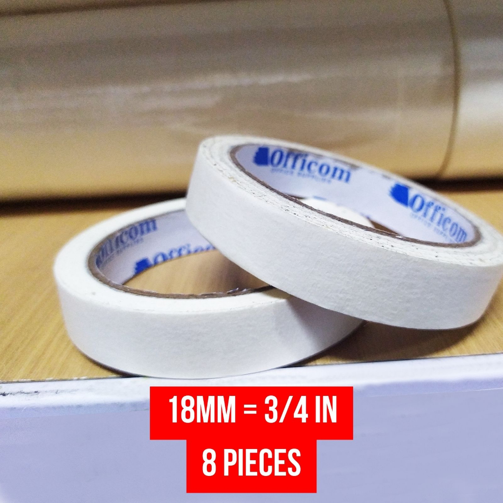 Masking Tape (1 Tube) Paper Tape 2 inch | 1 inch | 3/4 inch | 1/2 inch ...