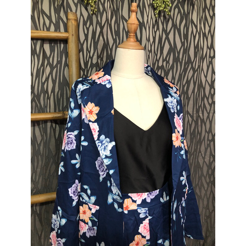 2 in 1 Floral Blazer and Short Coords (Inner is not included) | Shopee ...