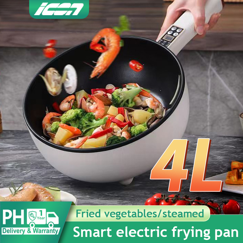 4L Electric frying pan 2 Layer Cooker Multifunctional Rice Cooker Non ...