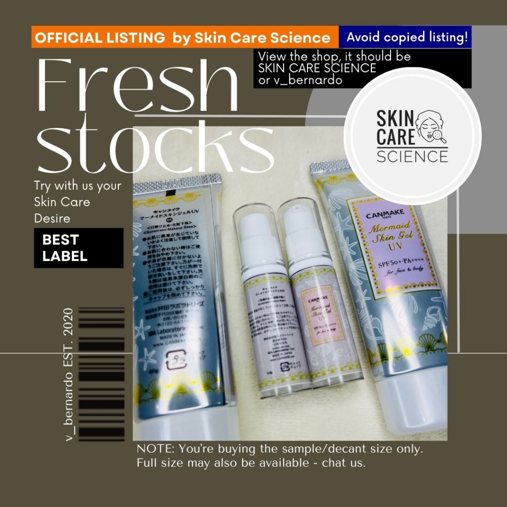 CANMAKE Mermaid Skin Gel UV SPF 50+ CLEAR | Shopee Philippines