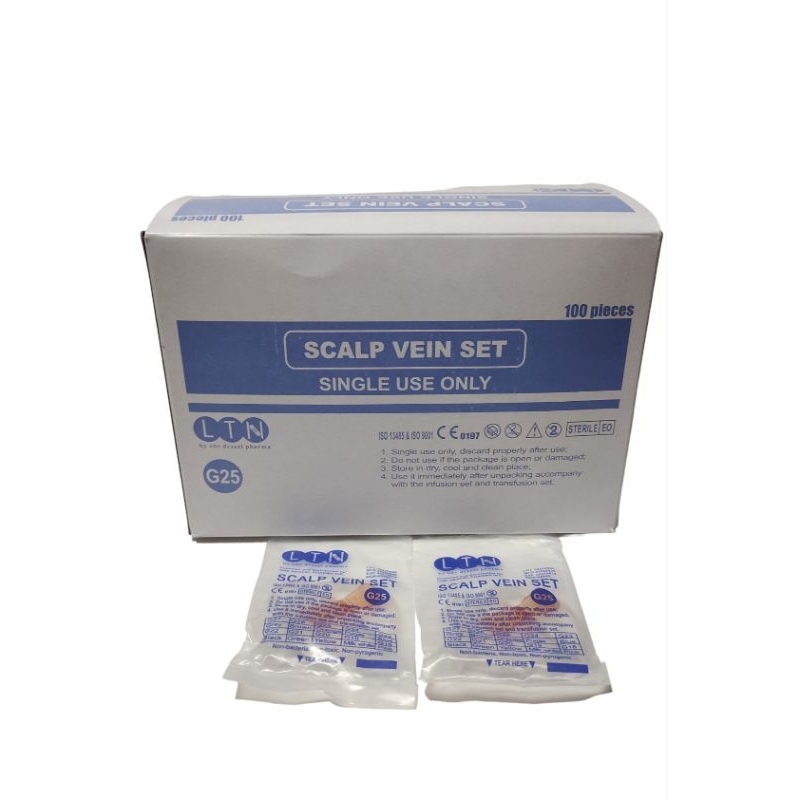 LTN- scalp vein set G.25 /Butterfly sold per box (100pcs) Sterile ...