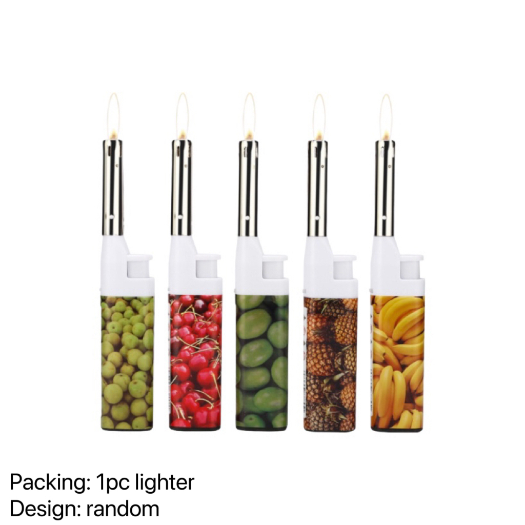 Long flexible refillable lighter butane gas lighter kitchen lighter ...
