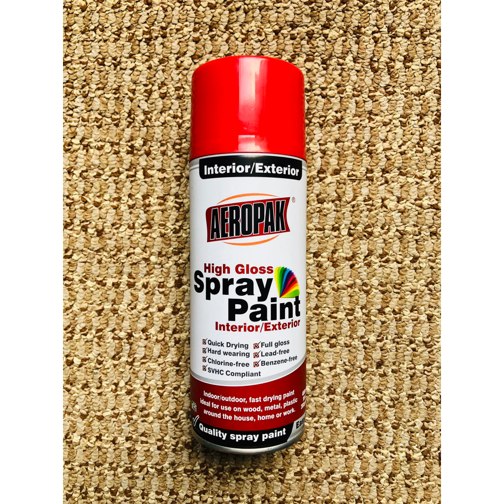 AEROPAK SPRAY PAINT HIGH GLOSS SUZUKI RED COLOR 400ml | Shopee Philippines