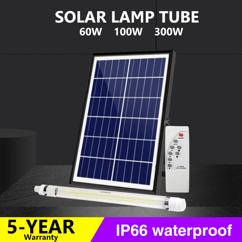 Solar Light Tube Outdoor Waterproof Solar LED Daylight Lamp 60W 100W ...