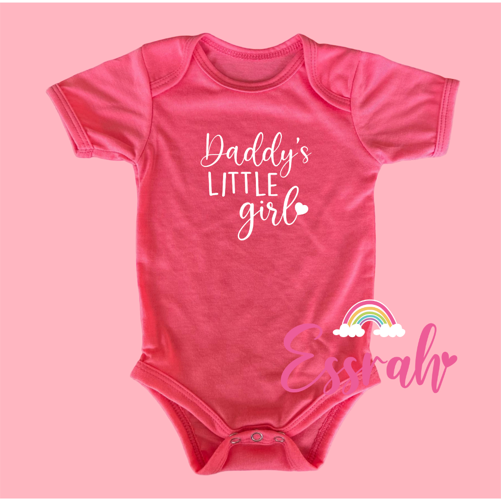 Daddy's little girl ( statement onesie / baby onesie ) | Shopee Philippines