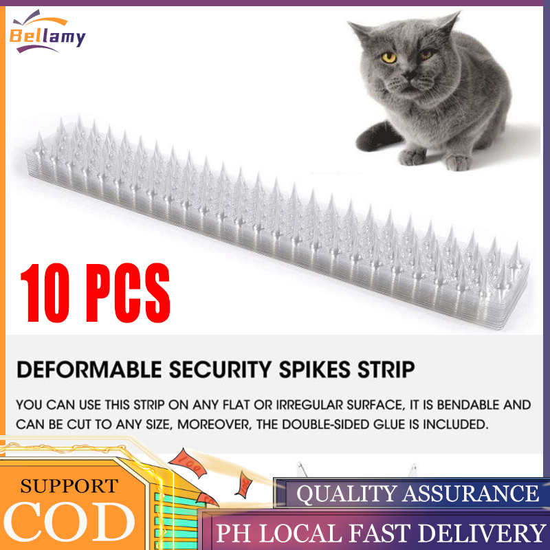 10Pcs Fence Wall Spikes Cat Animal Repellent Anti Theft Walls Sheds ...