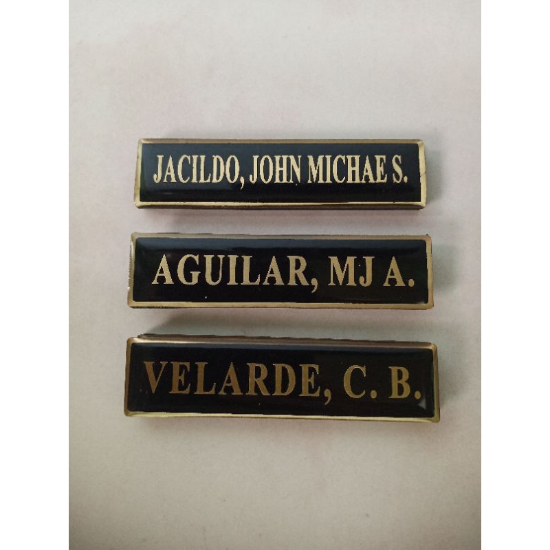 Nameplate for Seaman , PNP , Security Guard | Shopee Philippines