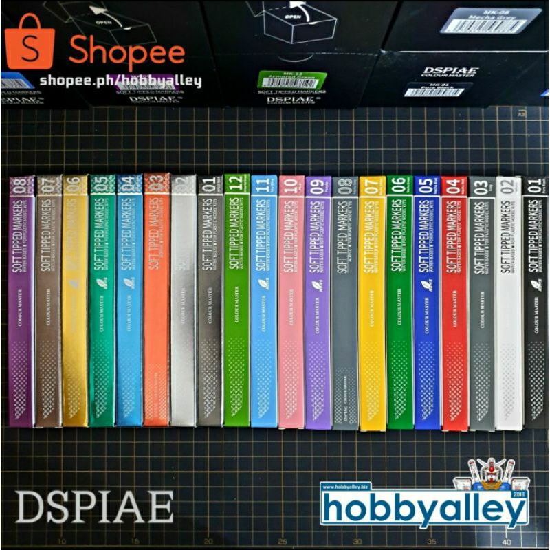 [hobbyalley] DSPIAE NEW MK/MKM COLOUR MASTER SOFT TIPPED MARKER SET (20 ...