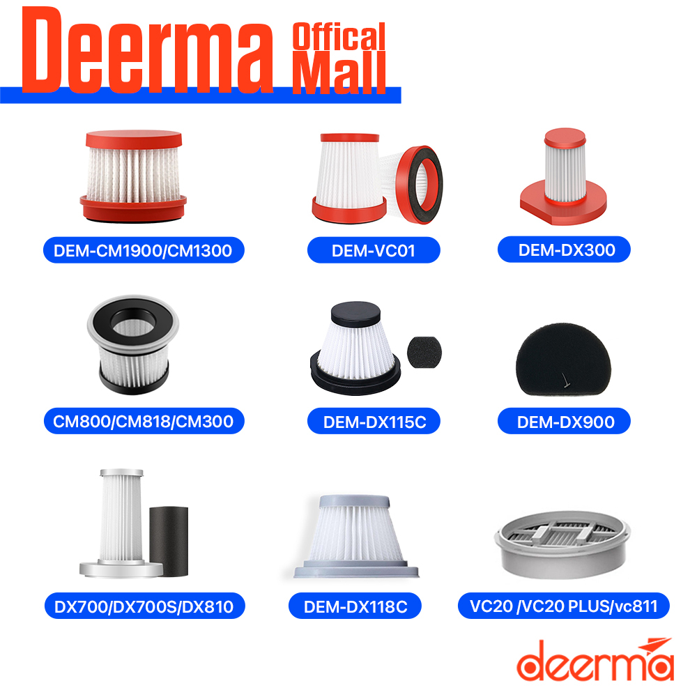 Deerma Vacuum Cleaner Filter for DX700 DX810 DX115C DX118C DX300 DX900 ...