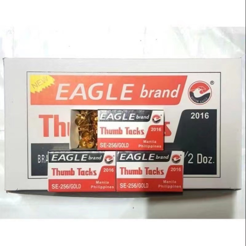 Eagle Brand Thumbtacks 24 dozen per box | Shopee Philippines