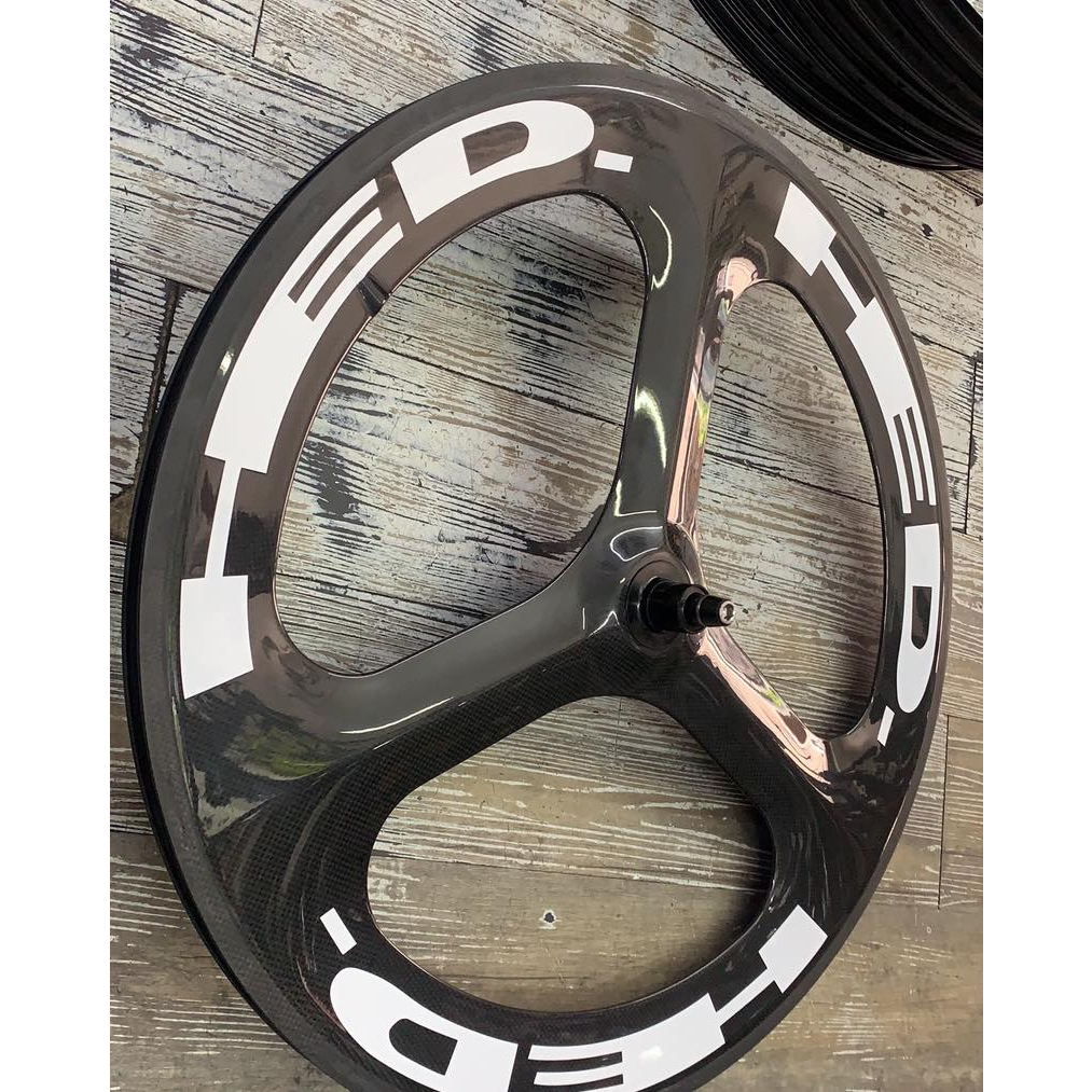 HED 700c Carbon Tri Spoke for Fixie Track Bike and Road Bike by Jrspeed ...