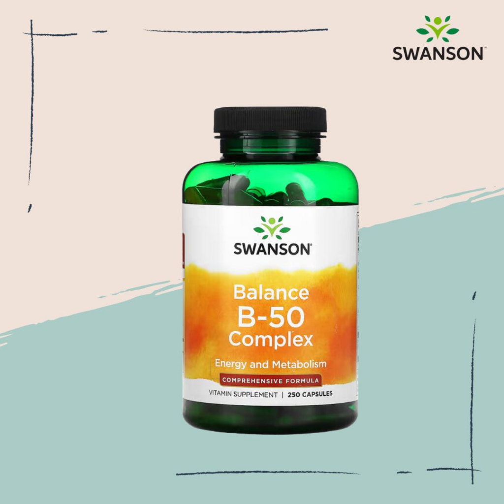 Swanson Ph | Swanson, Balance B-50 Complex 250 Capsules. Energy and Metabolism Comprehensive ...