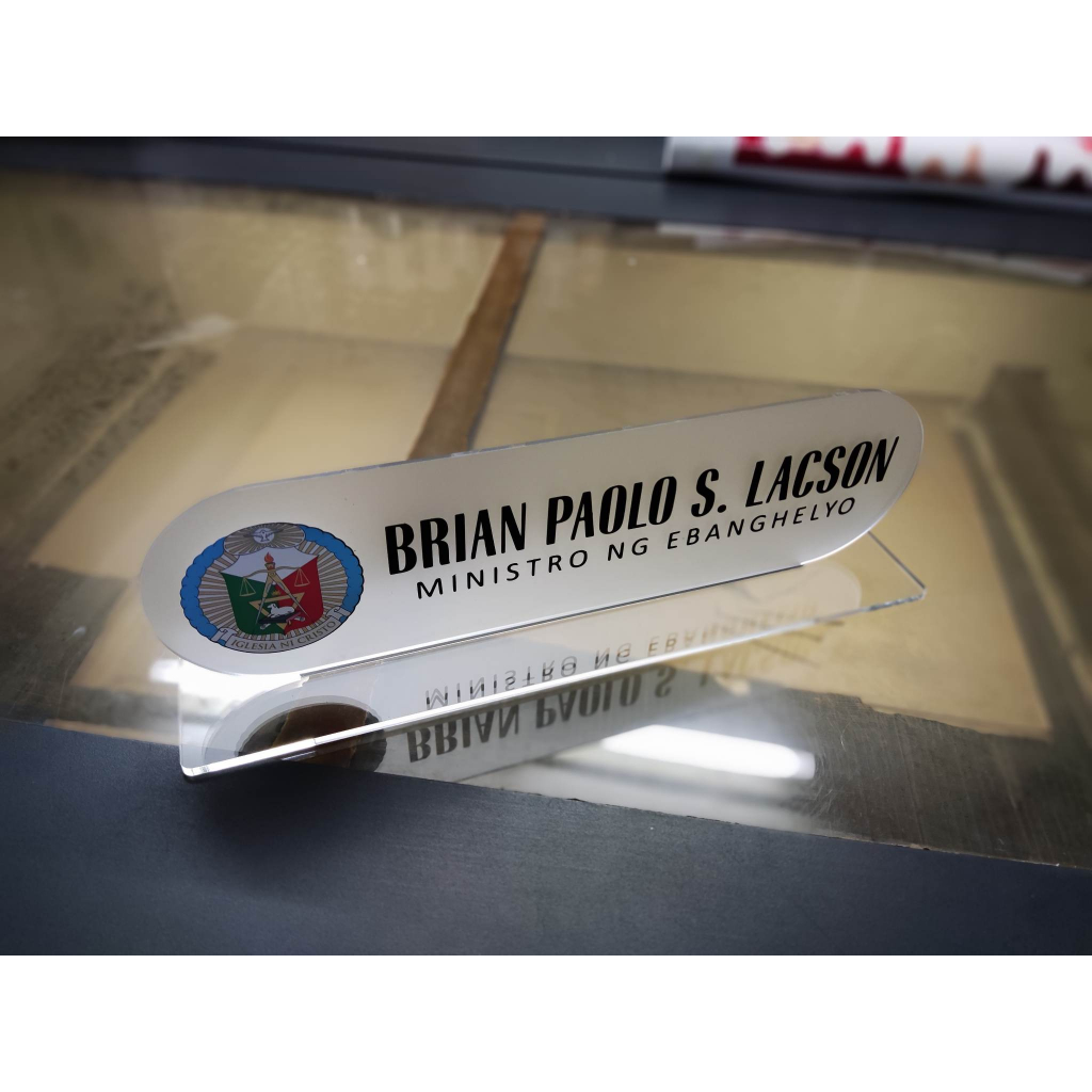 Acrylic Desk Name Plate 4.5mm | Shopee Philippines