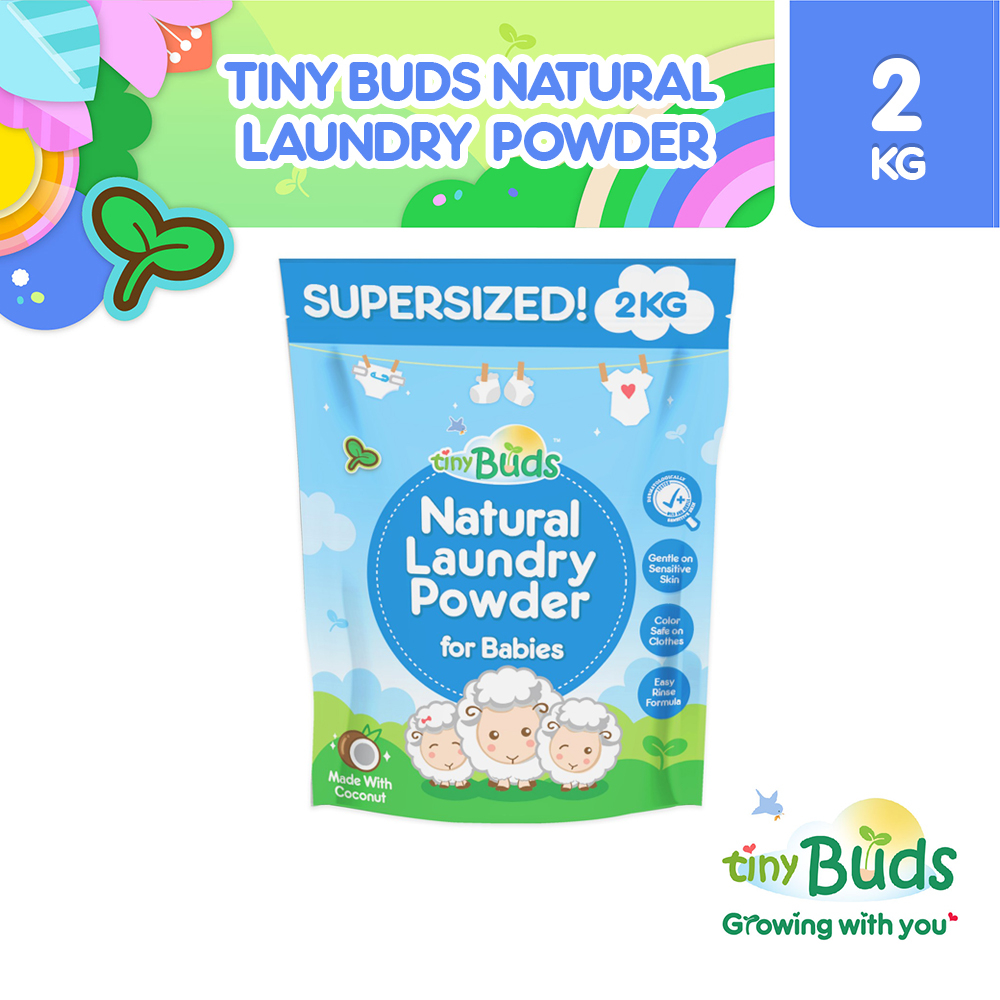Tiny Buds Natural Laundry Powder for Babies (2KG) | Shopee Philippines