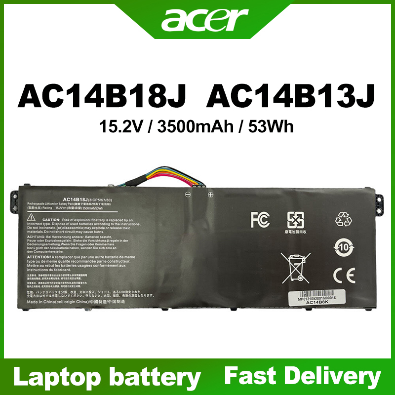 AC14B18J AC14B13J Battery for Acer Aspire ES1-511 ES1-512 V3 V3-111 ...