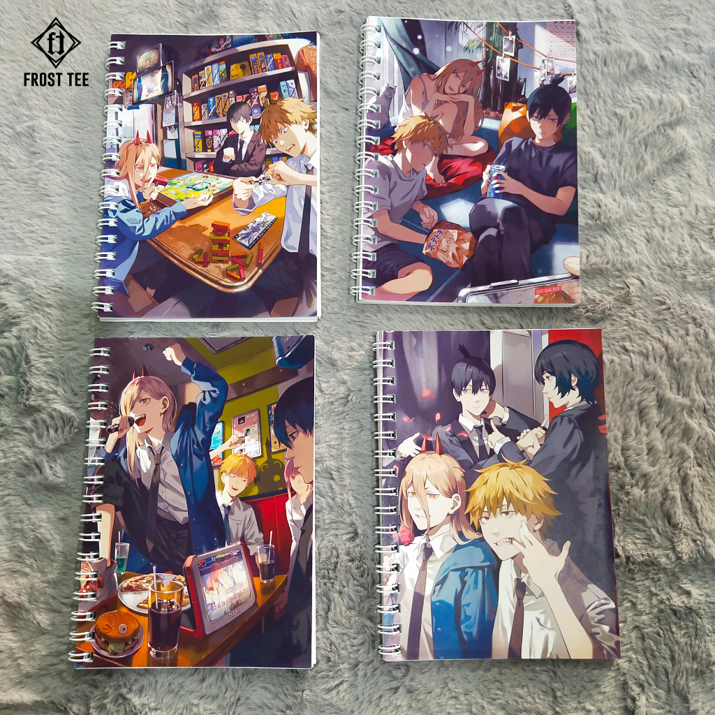 Chainsaw Man - Denji Power Aki Anime Notebook A5 Notebook | FROST TEE ...