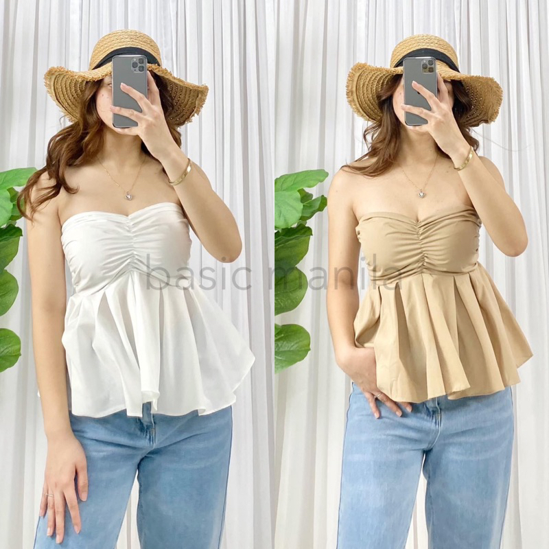 Candice Flowy Tube Top by Basic Manila (PREMIUM COLLECTIONS) | Shopee ...